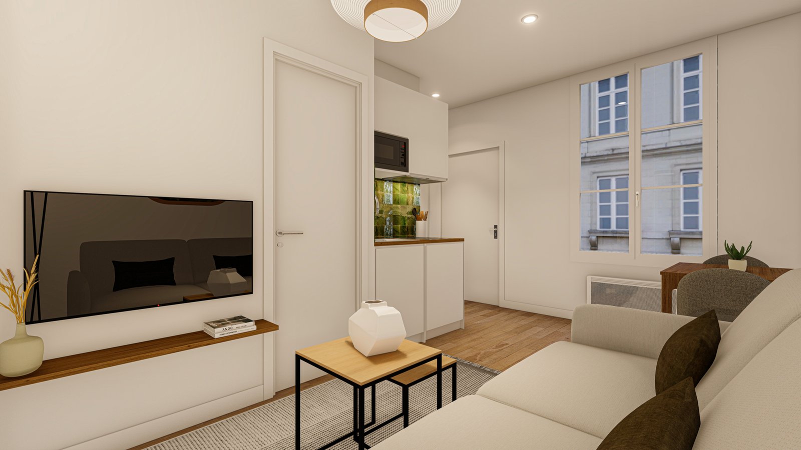 Studio 16 m² – 42 rue Sainte Colombe, Bordeaux – cabinetstragesfimmo.com
